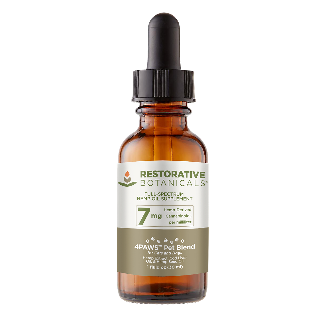 4Paws™ Hemp Oil Extract Blend for Pets – Restorative Botanicals