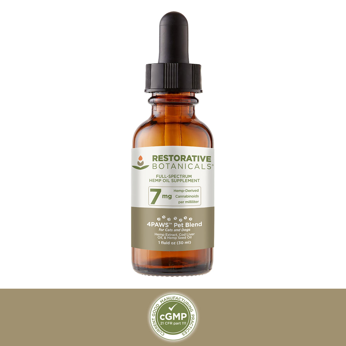 4Paws™ Hemp Oil Extract Blend for Pets – Restorative Botanicals