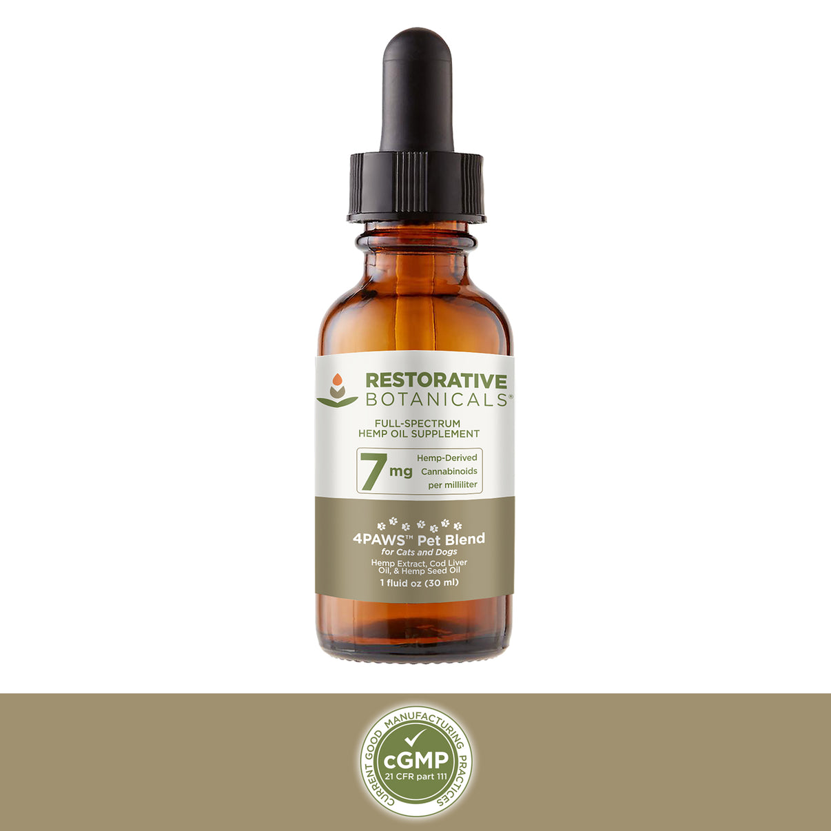 4Paws™ Hemp Oil Extract Blend for Pets – Restorative Botanicals