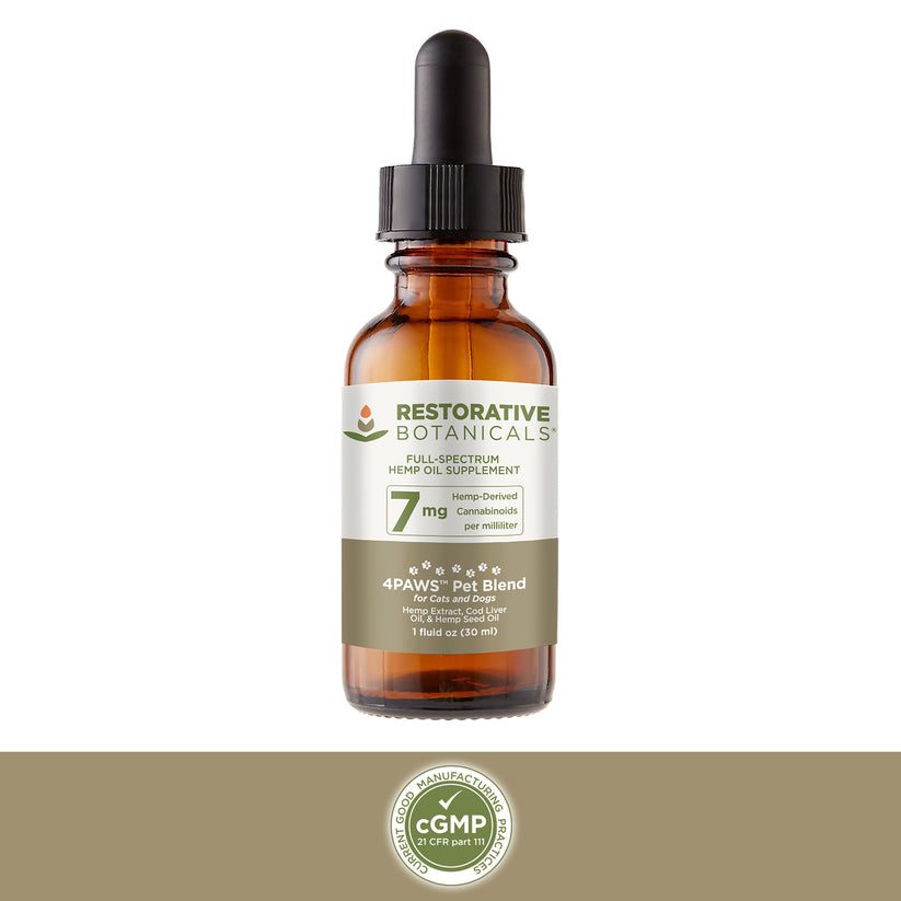 4Paws™ Hemp Oil Extract Blend for Pets – Restorative Botanicals