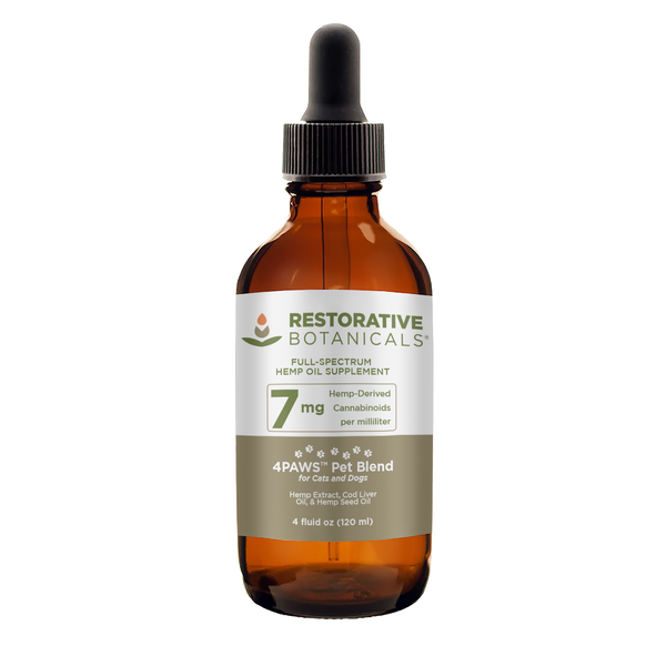 4Paws™ Hemp Oil Extract Blend for Pets – Restorative Botanicals