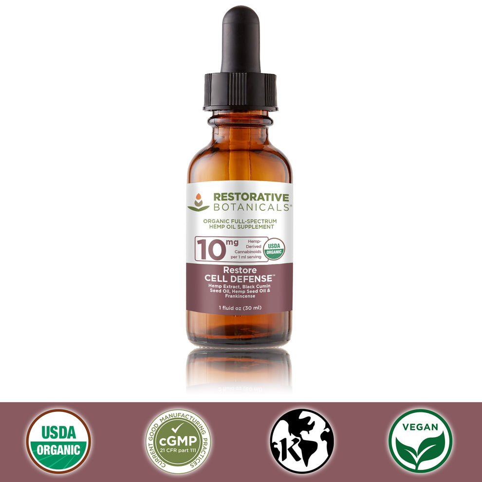 Restore CELL DEFENSE™ CBD Hemp Supplement – Restorative Botanicals